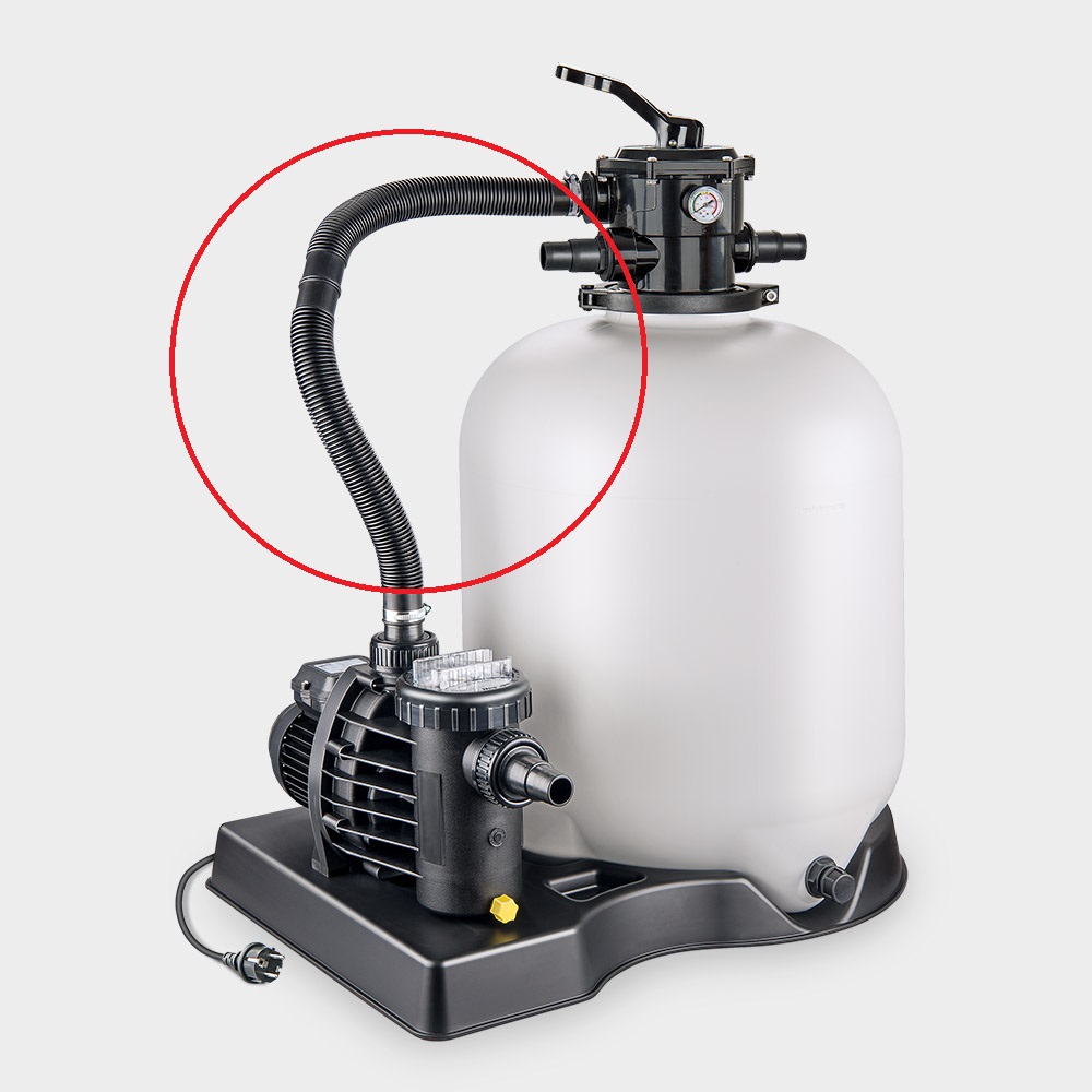 Verbindungsschlauch Mehrwegeventil zur Pumpe 66 cm für OKU Kessel Ø 500 ...
