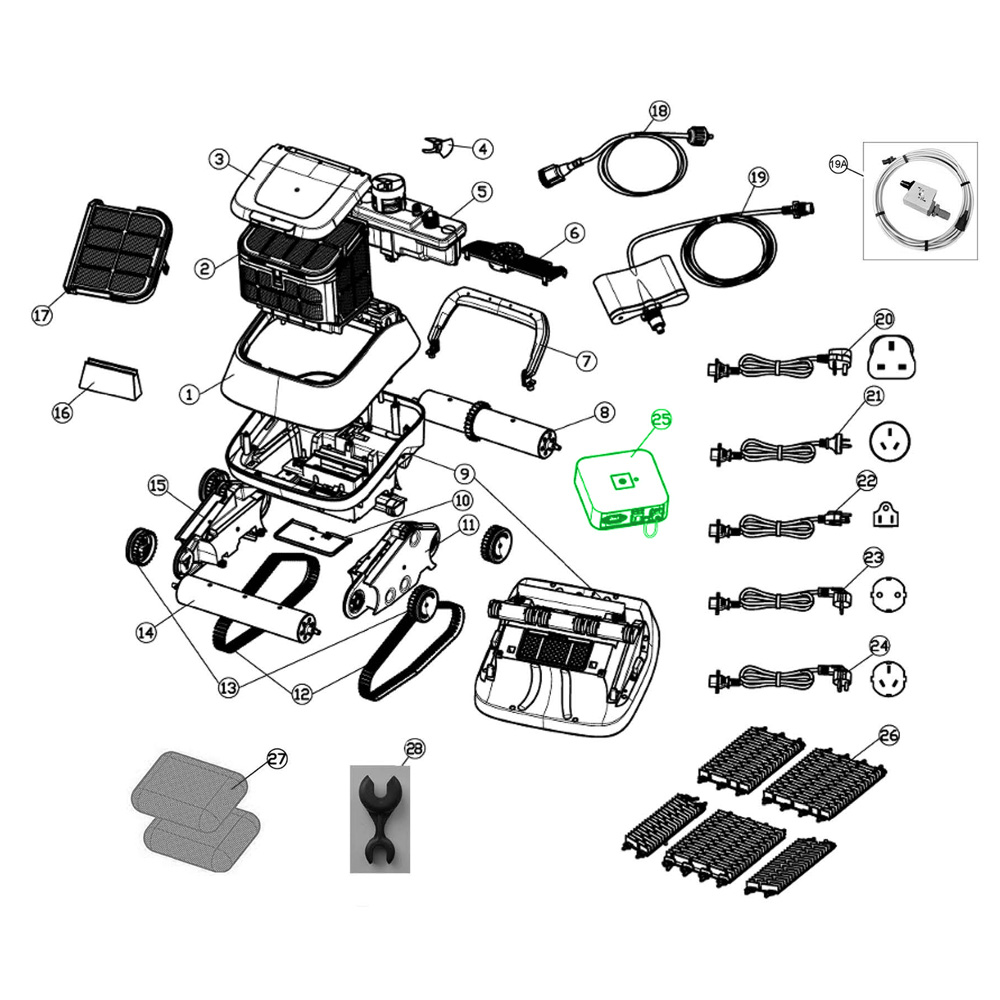 Trafo für Poolroboter mit 1 Reinigungsprogramm | Trafo für Poolroboter ...