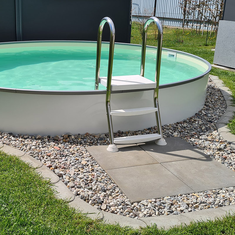 Hat verloren Draußen Auch poolgestaltung aufstellpool Rand Schüler Hexe