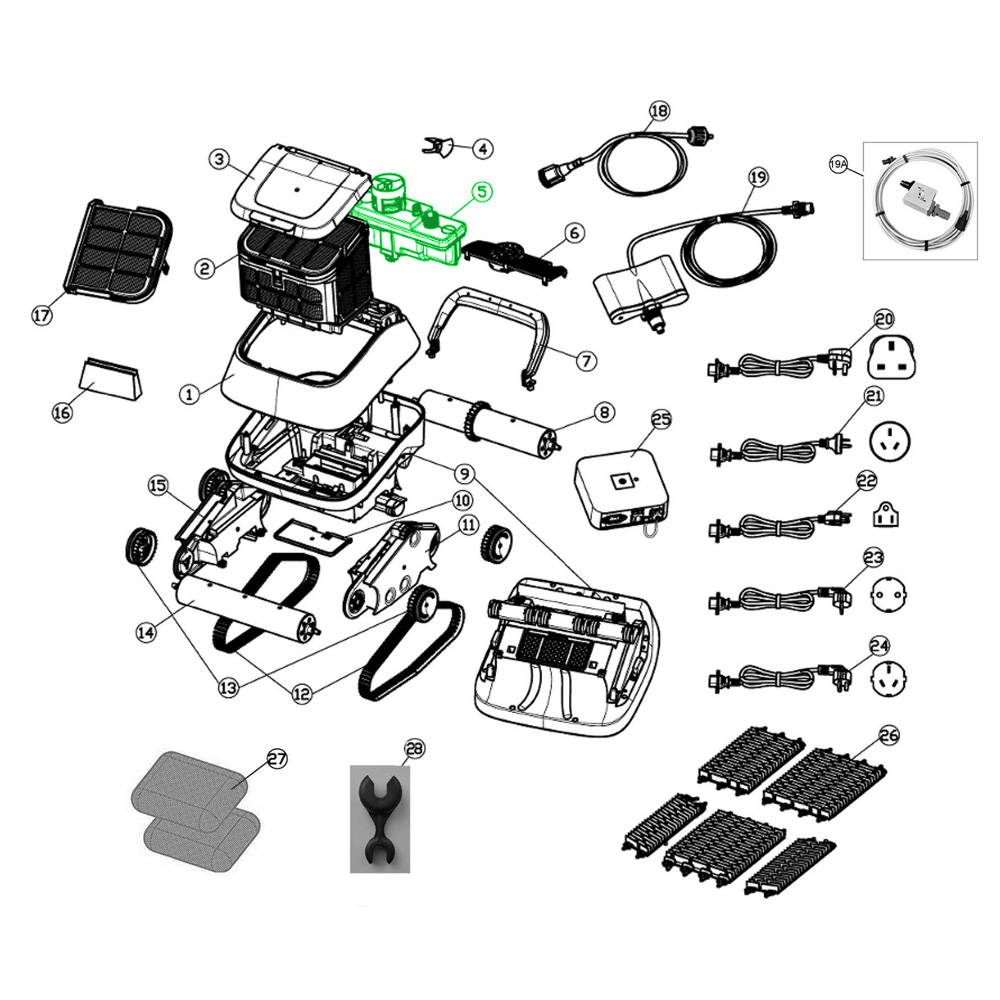 Motoreinheit für Poolroboter Warrior 4.0 / Warrior Next | Motoreinheit ...
