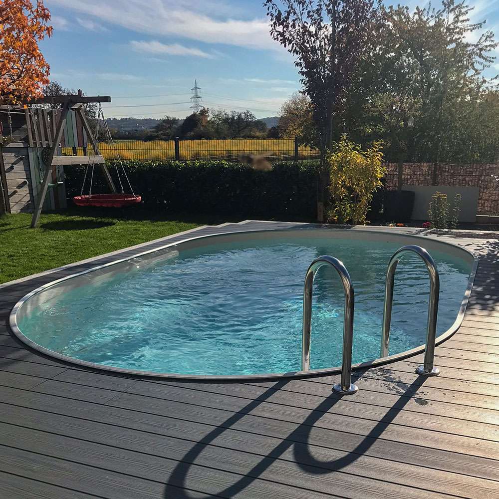 Pool Mit Grauer Folie
